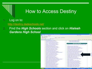 Access to destiny for teachers | PPT