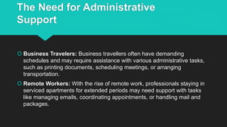 Access to Secretarial and Administrative Support in Serviced Apartments ...