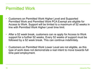 Access to work briefing for Welfare to Work staff | PPTX
