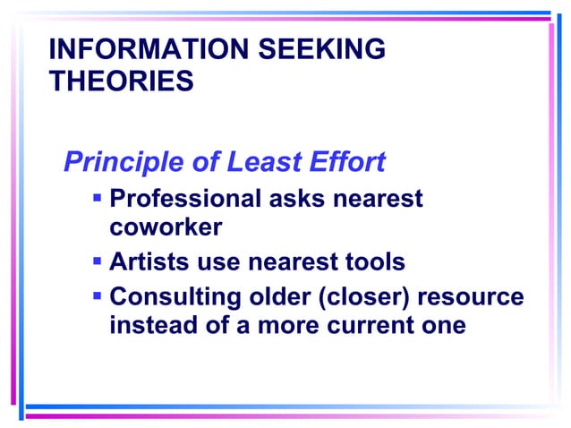 Acces to Information - Information Seeking Models & Theories.pdf