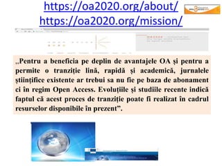 Topalo, Valentina. Open Access în biblioteca universitară | PPT