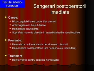 Acces vascular - complicatii | PPT