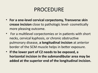 ANTERIOR CERVICAL CORPECTOMY BY DR ZULQARNAIN.pptx