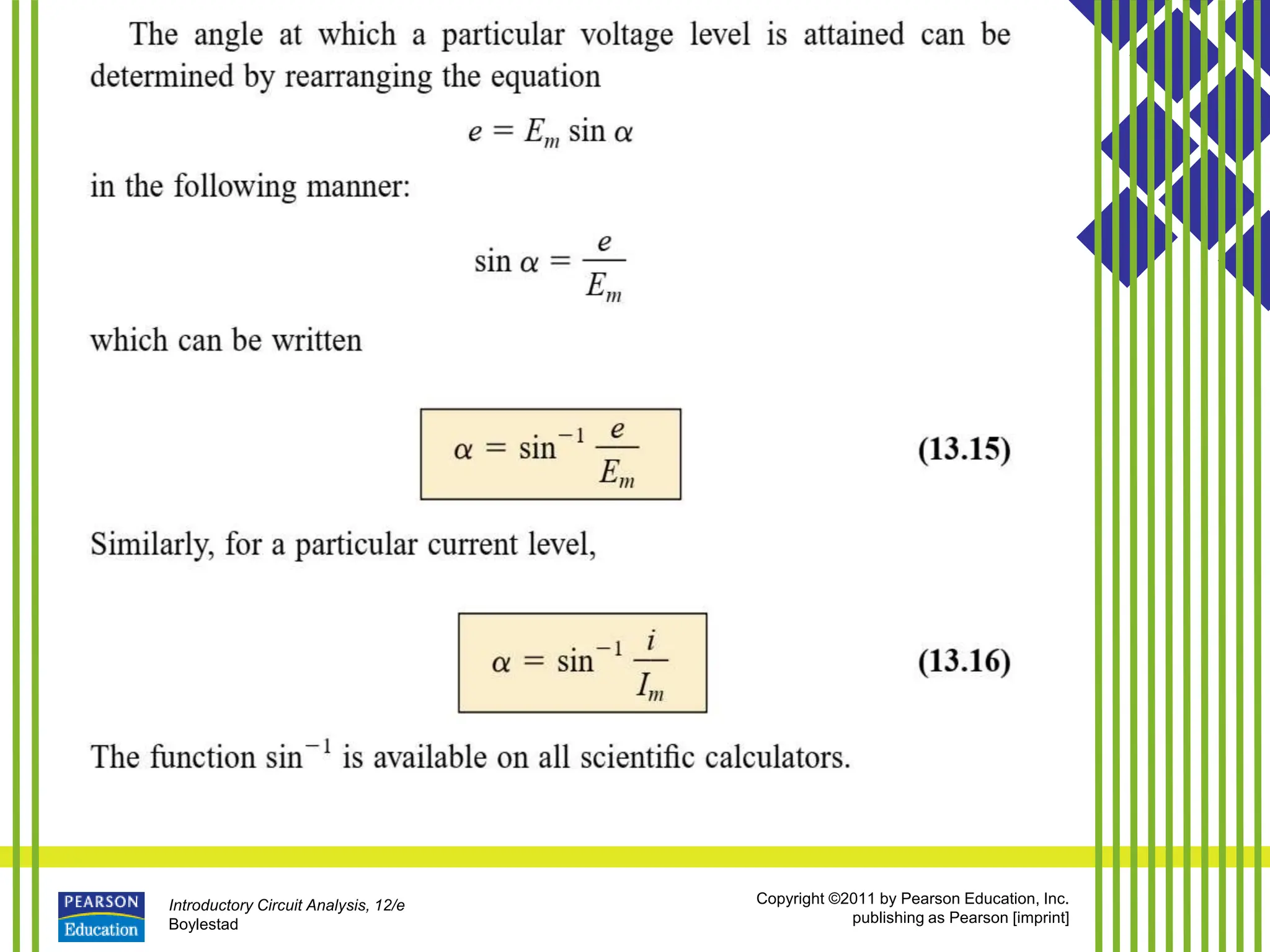 Sinusoidal Alternating Waveforms Alternating Waveforms Pptx
