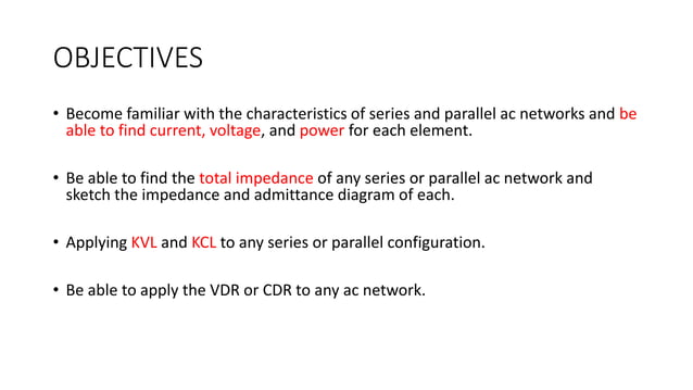 Series and Parallel ac Circuits AC ch 15-a.pptx | Computer Networking | Computing