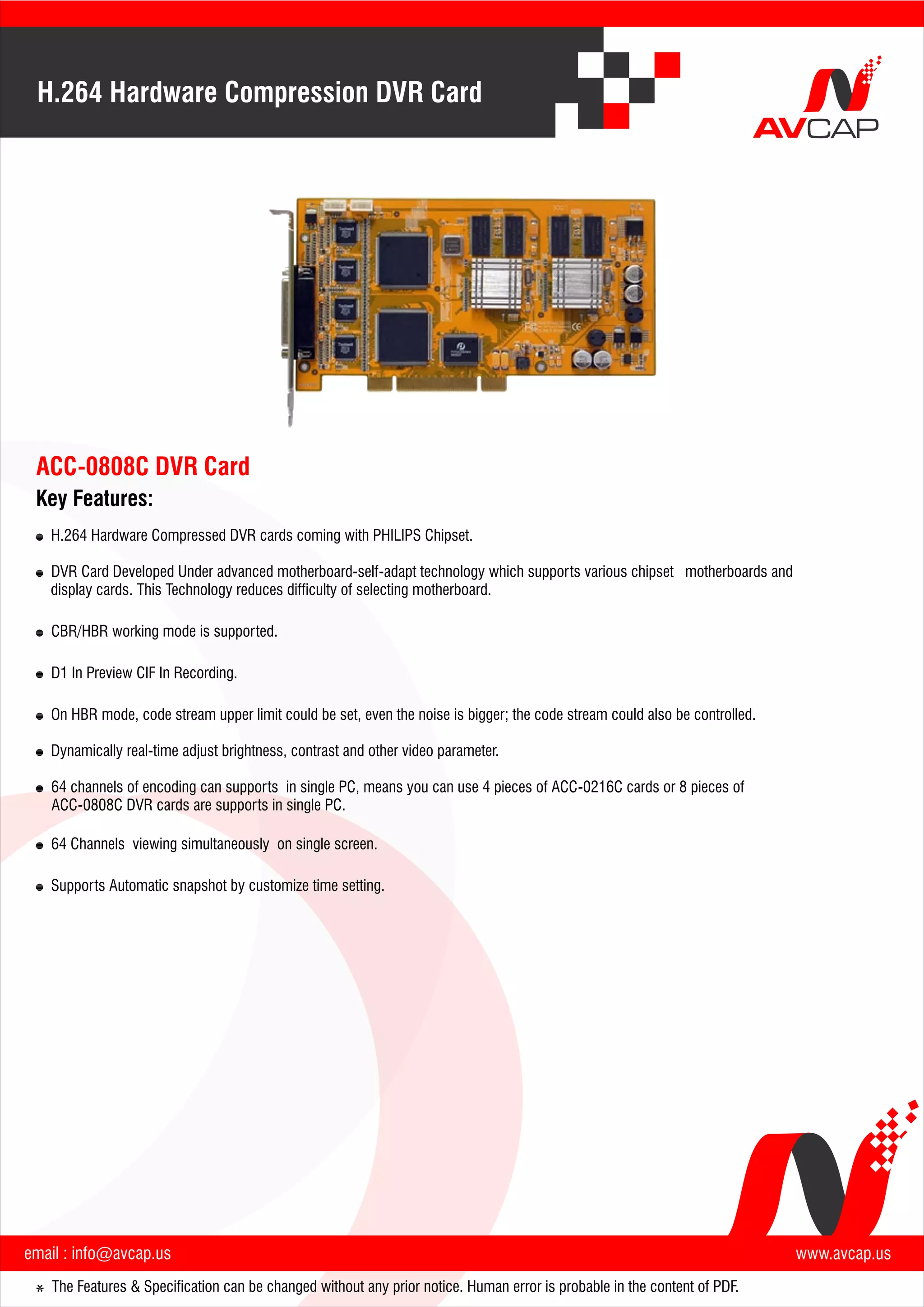 Acc hardware compression_0808_c_dvr_card | PDF