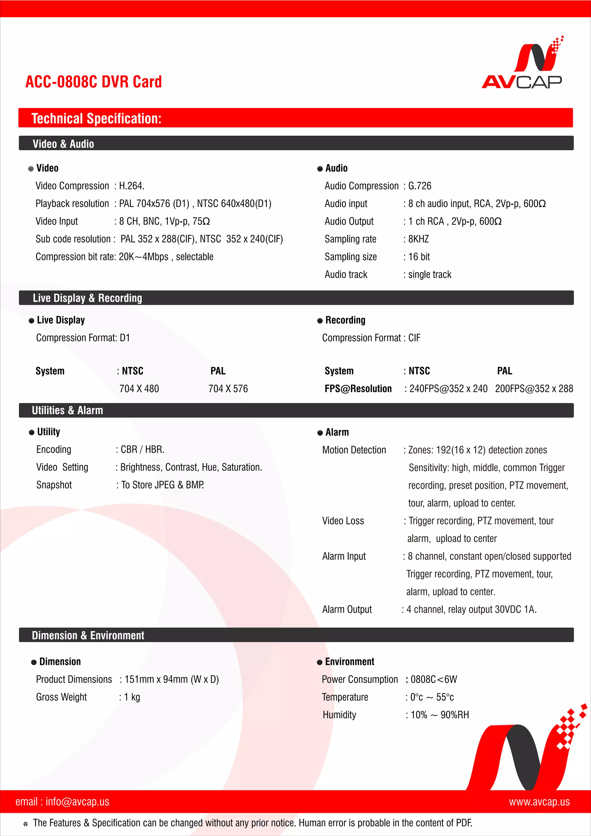 Acc hardware compression_0808_c_dvr_card | PDF
