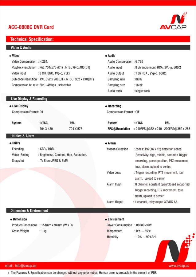 Acc hardware compression_0808_c_dvr_card | PDF