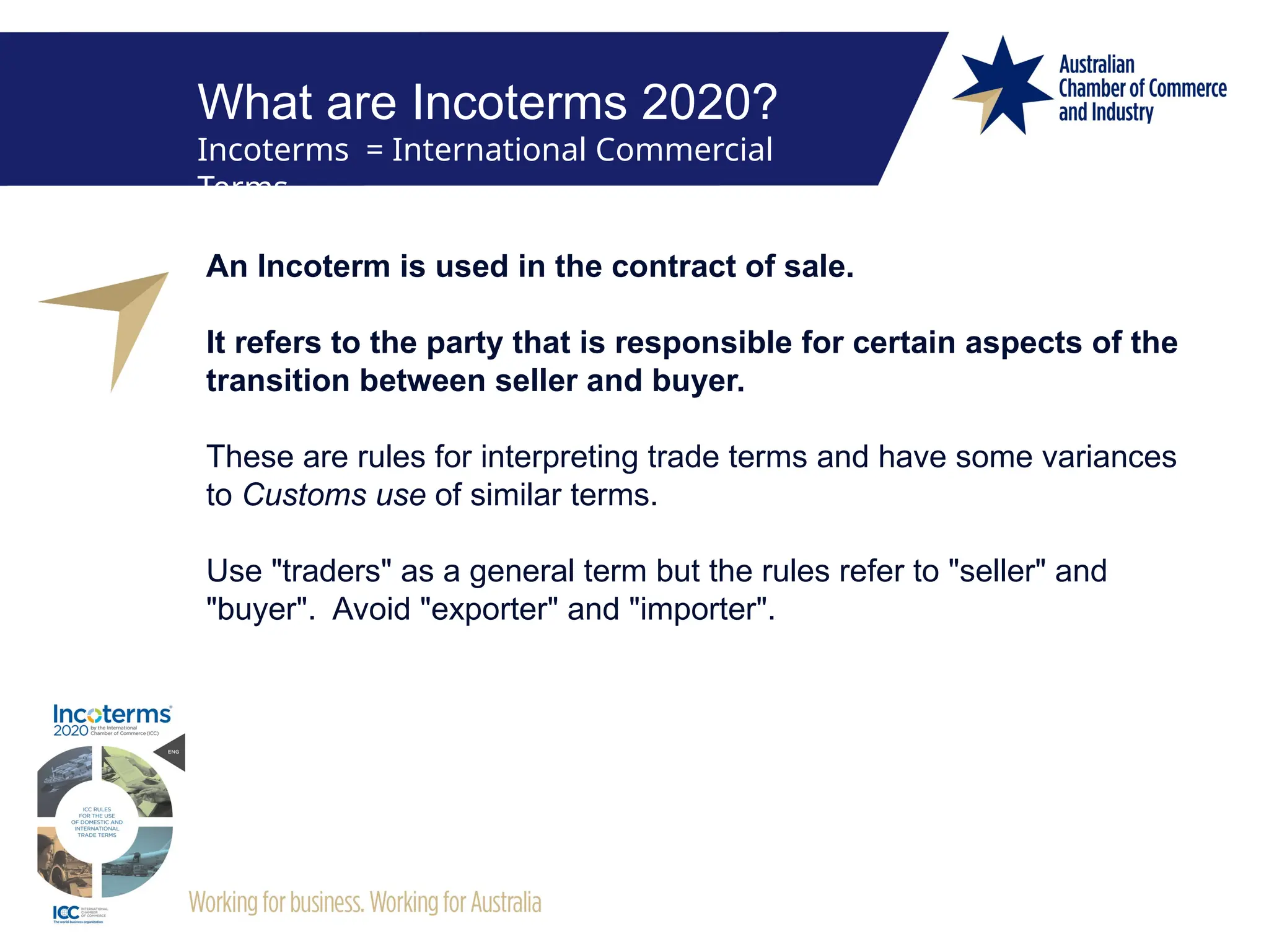 ACCI-Incoterms PowerPoint slideshow_business | PPT