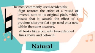 Accidental in Music for grade 5 and grade 6 Section a and b | PPT