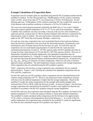 Accidental Releases Analysis for Toxic Aqueous Solutions | PDF