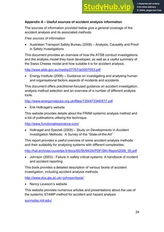 Accident Analysis Models And Methods Guidance For Safety Professionals ...