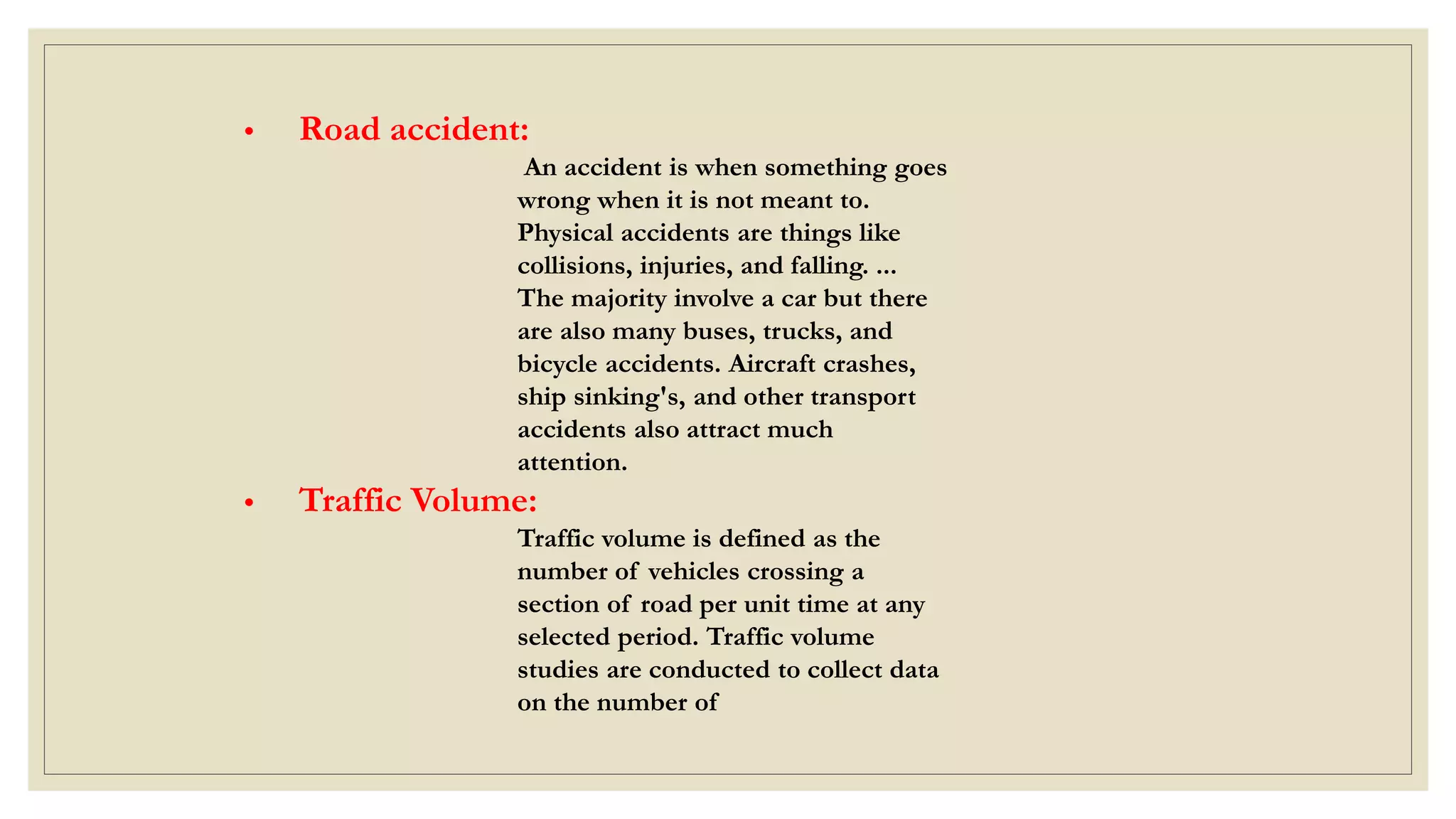 Accident analysis of state highway | PPTX