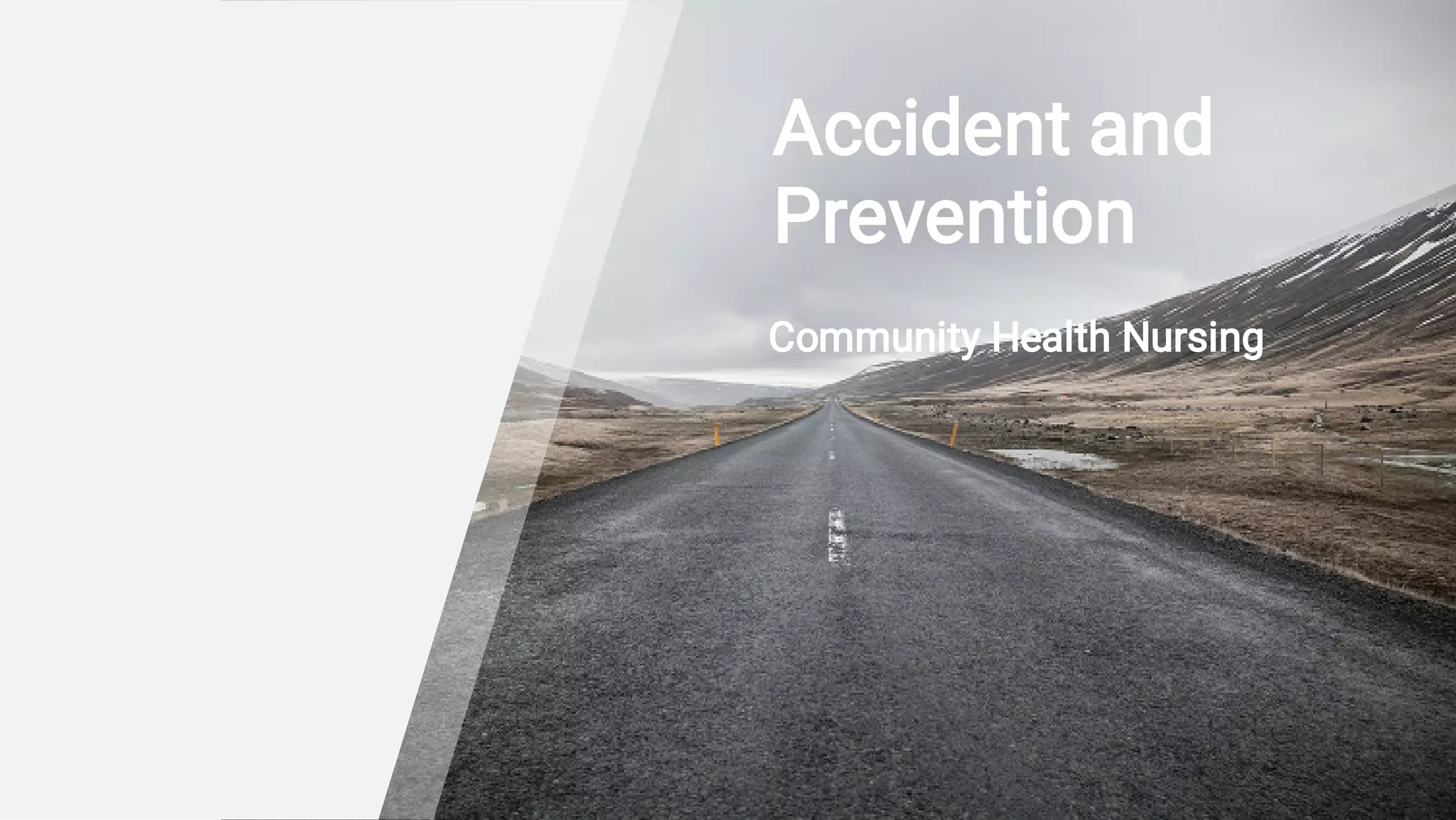 Accident and prevention - Types - management. | PDF