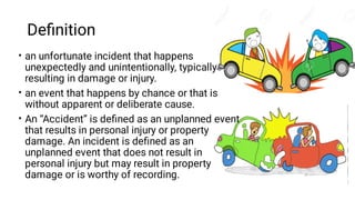 Accident and prevention - Types - management. | PDF