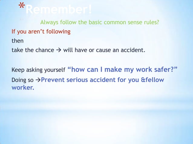 Accident are avoidable | PPT