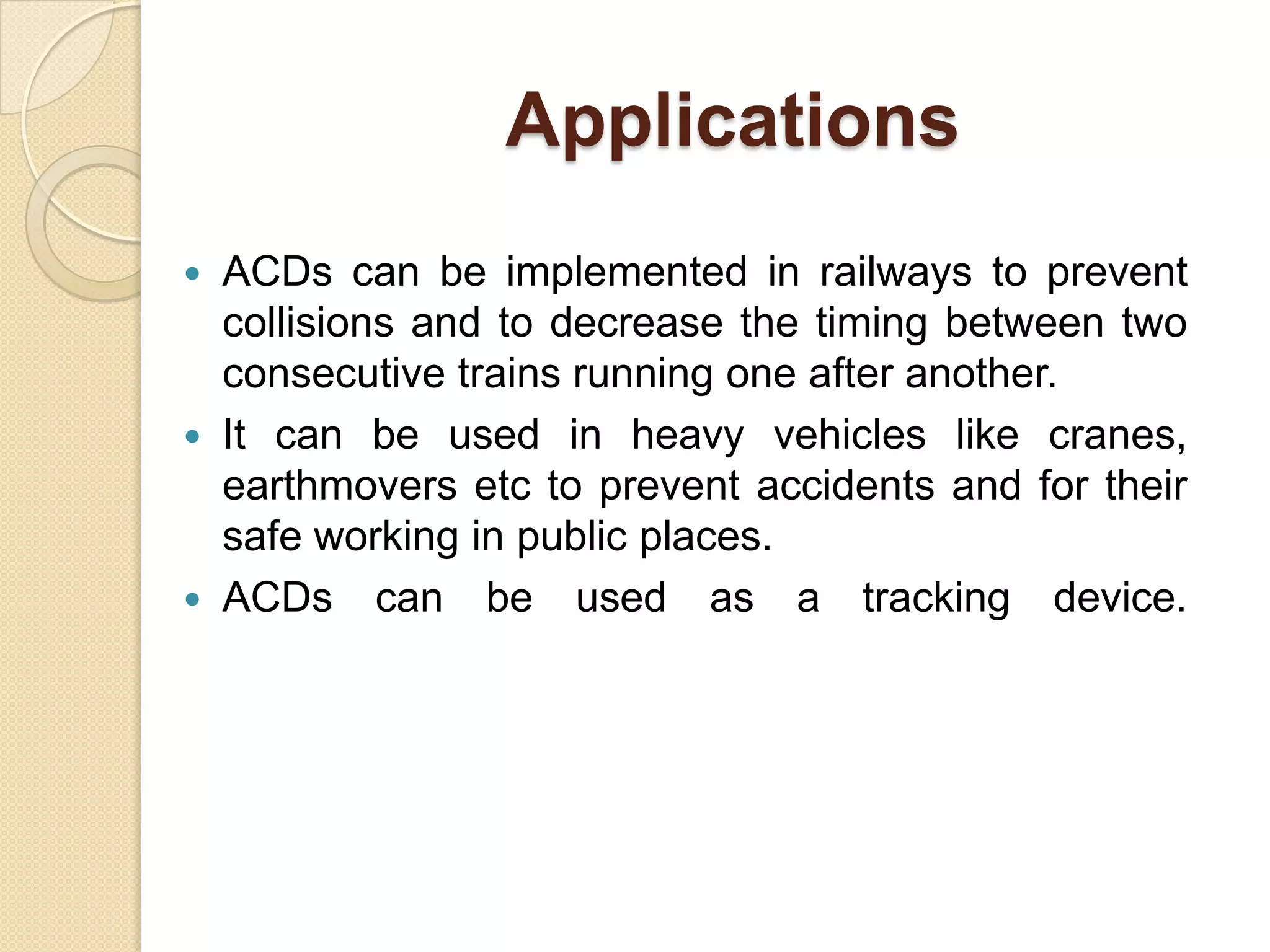 Anti collision devices (ACD) | PPTX