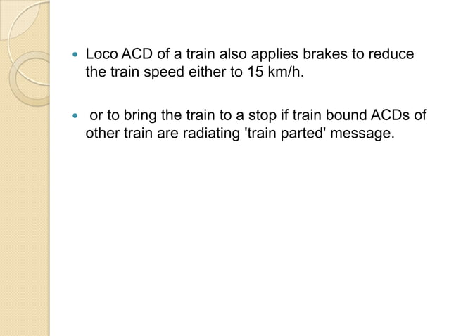 Anti collision devices (ACD) | PPTX | Rail Travel | Travel Type