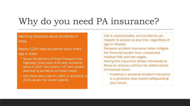 *Accident coverage insurance information | PPTX