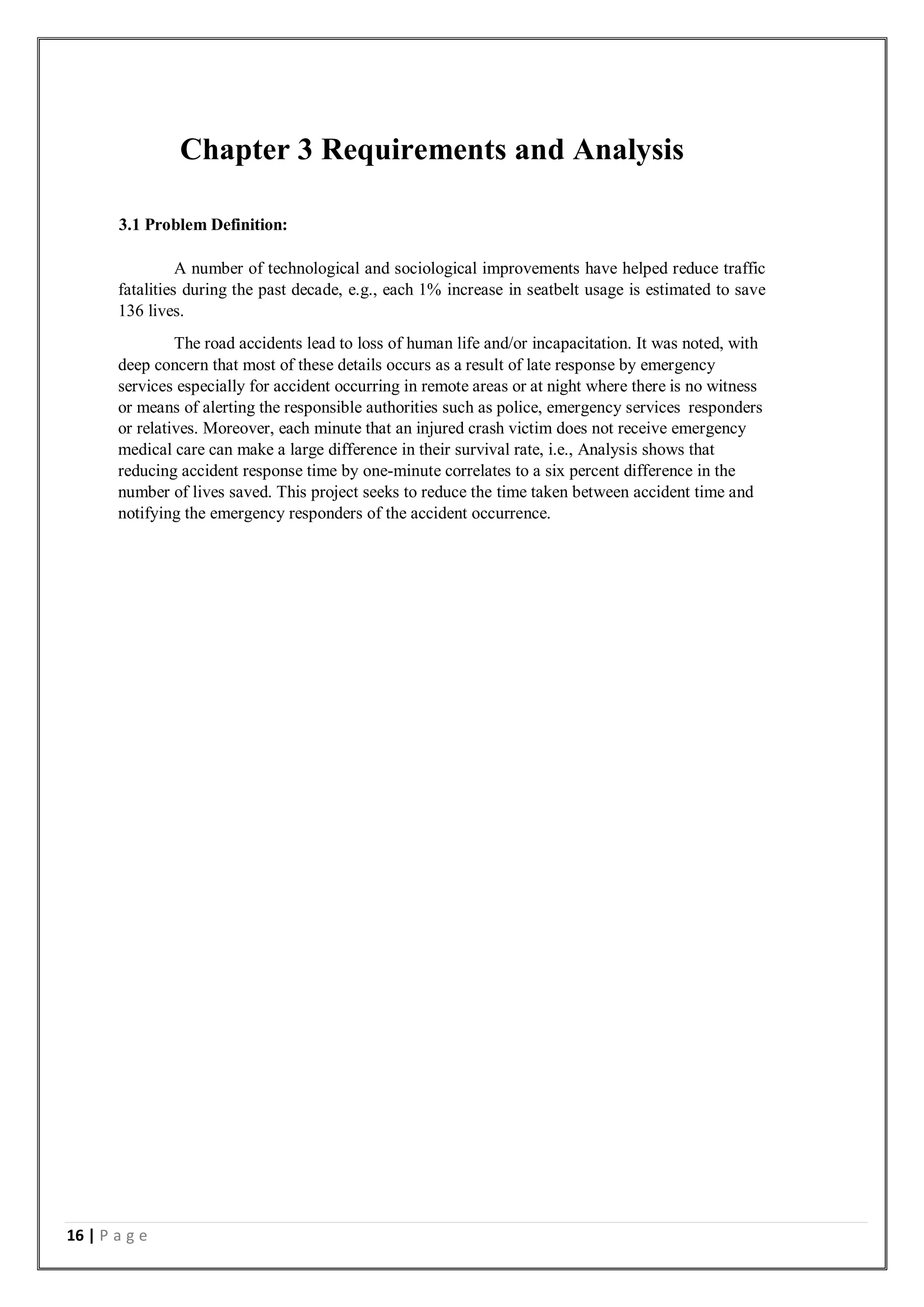 Accident detection system project report.pdf | Computer Peripherals | Computing