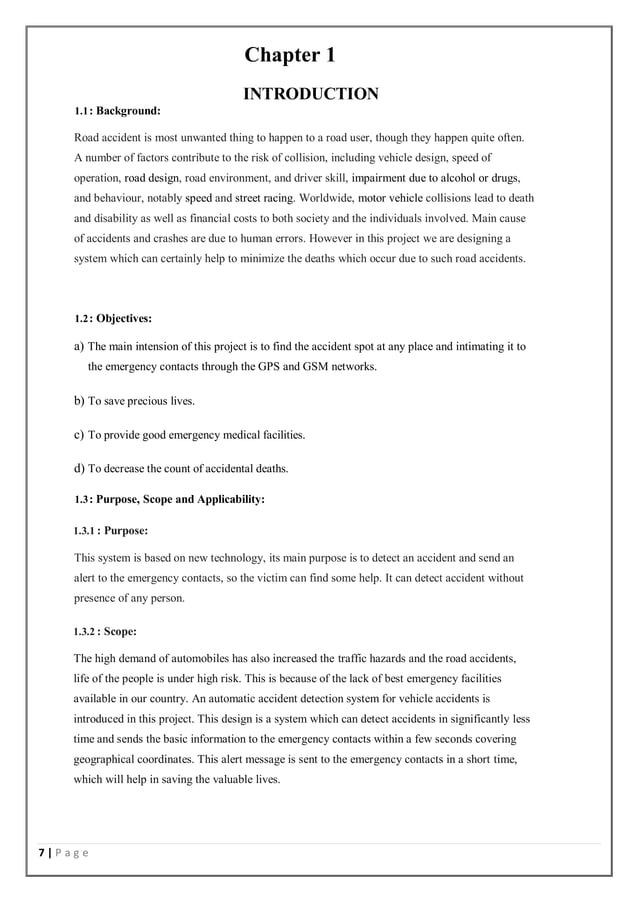 Accident detection system project report.pdf | Computer Peripherals | Computing