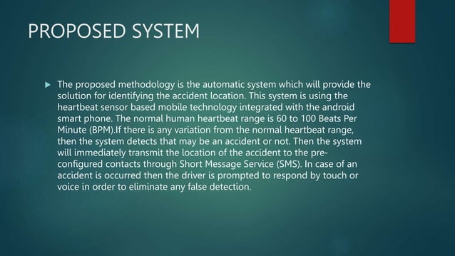 ACCIDENT DETECTION USING MOBILE PHONE.pptx | First Aid | Injuries