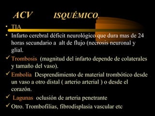 Accidente cerebro vascular | PPT