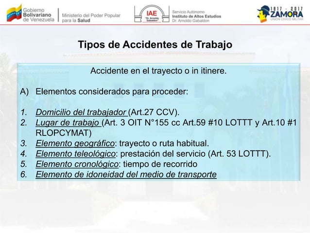 Accidente de Trabajo y Enfermedad Ocupacional. Tipos y Aspectos para su ...