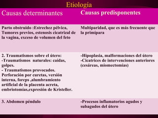 Accidentes del parto rotura uterina | PPT
