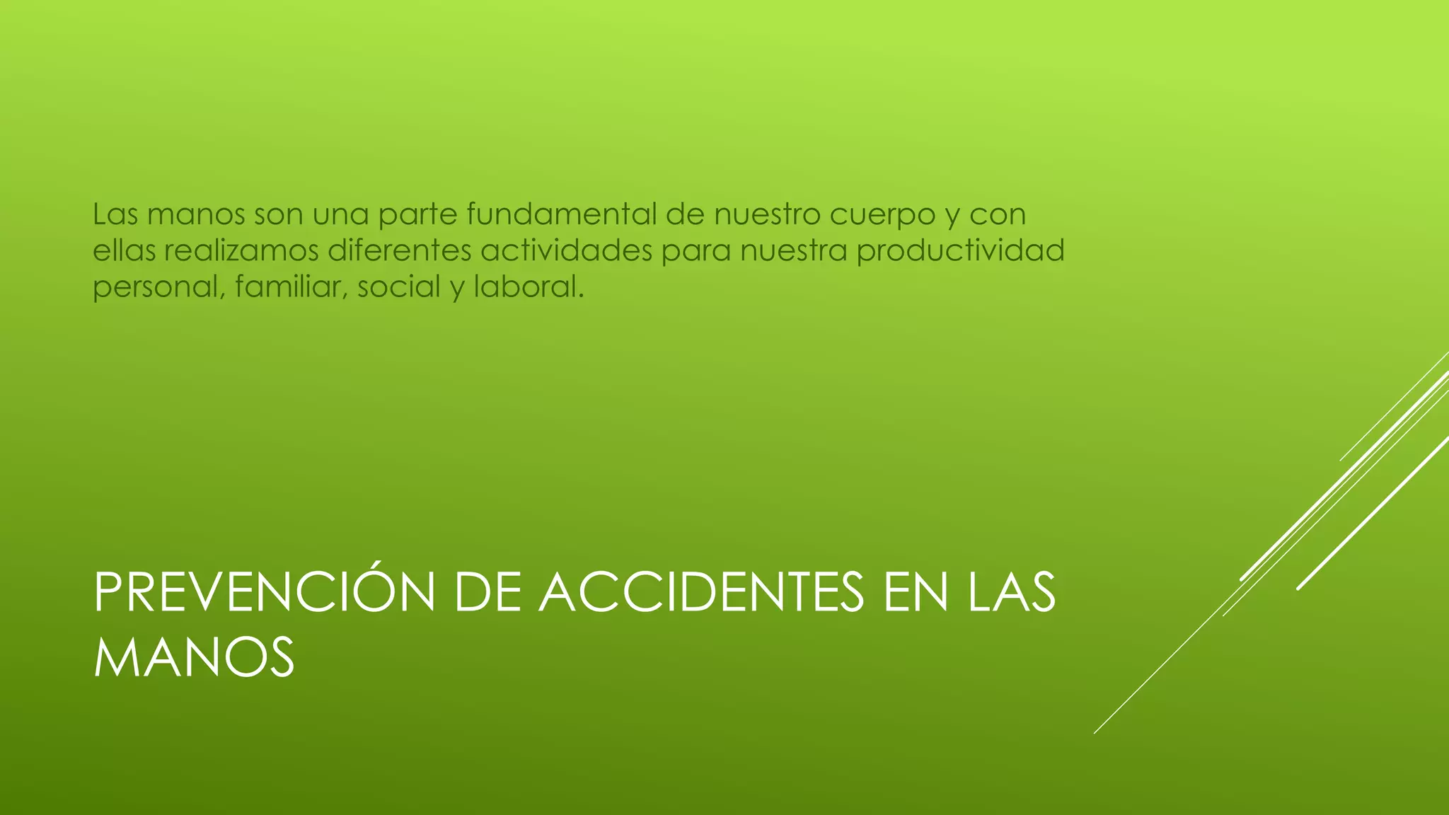 Accidentes en manos | PPT