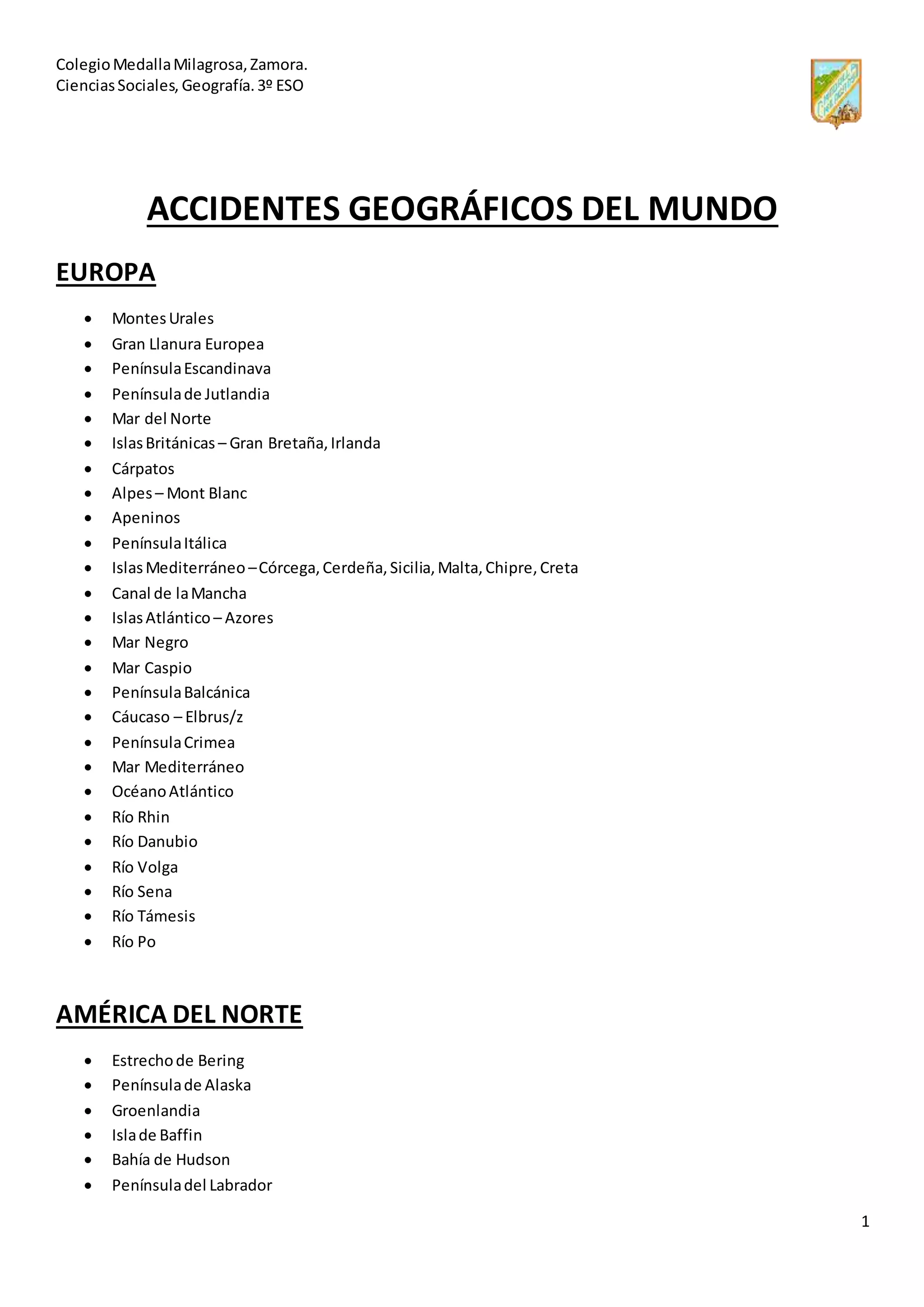 Principales Accidentes Geográficos De Missouri
