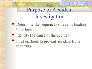 Accident Investigation - 1.ppt, safety and accident investigations | PPT