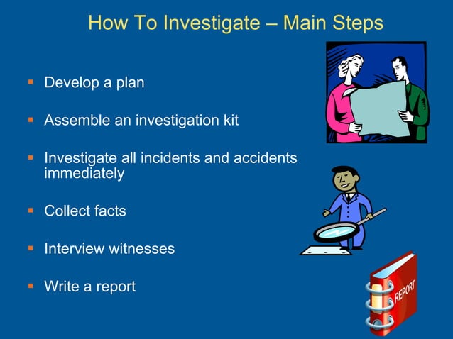 Accident investigation | PPT | First Aid | Injuries