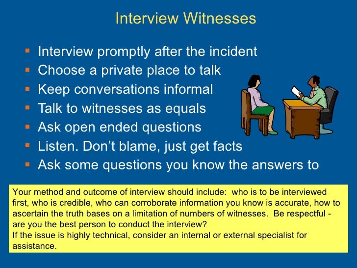 Accident investigation