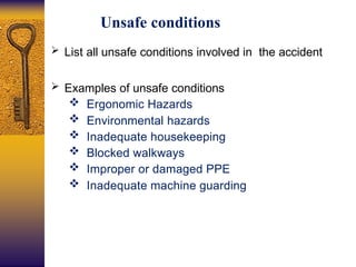 Accident Investigation .pptx SAFETY AWARENESS TRAINING | PPT