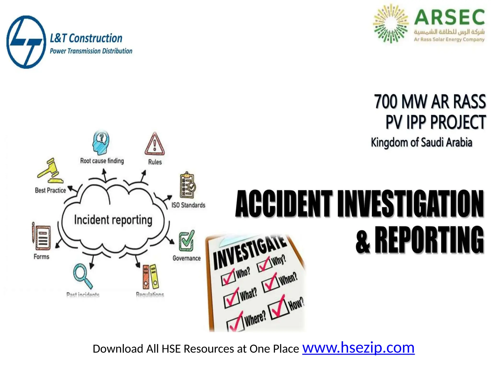 Accident Investigation & Reporting Training Presentation | PPT