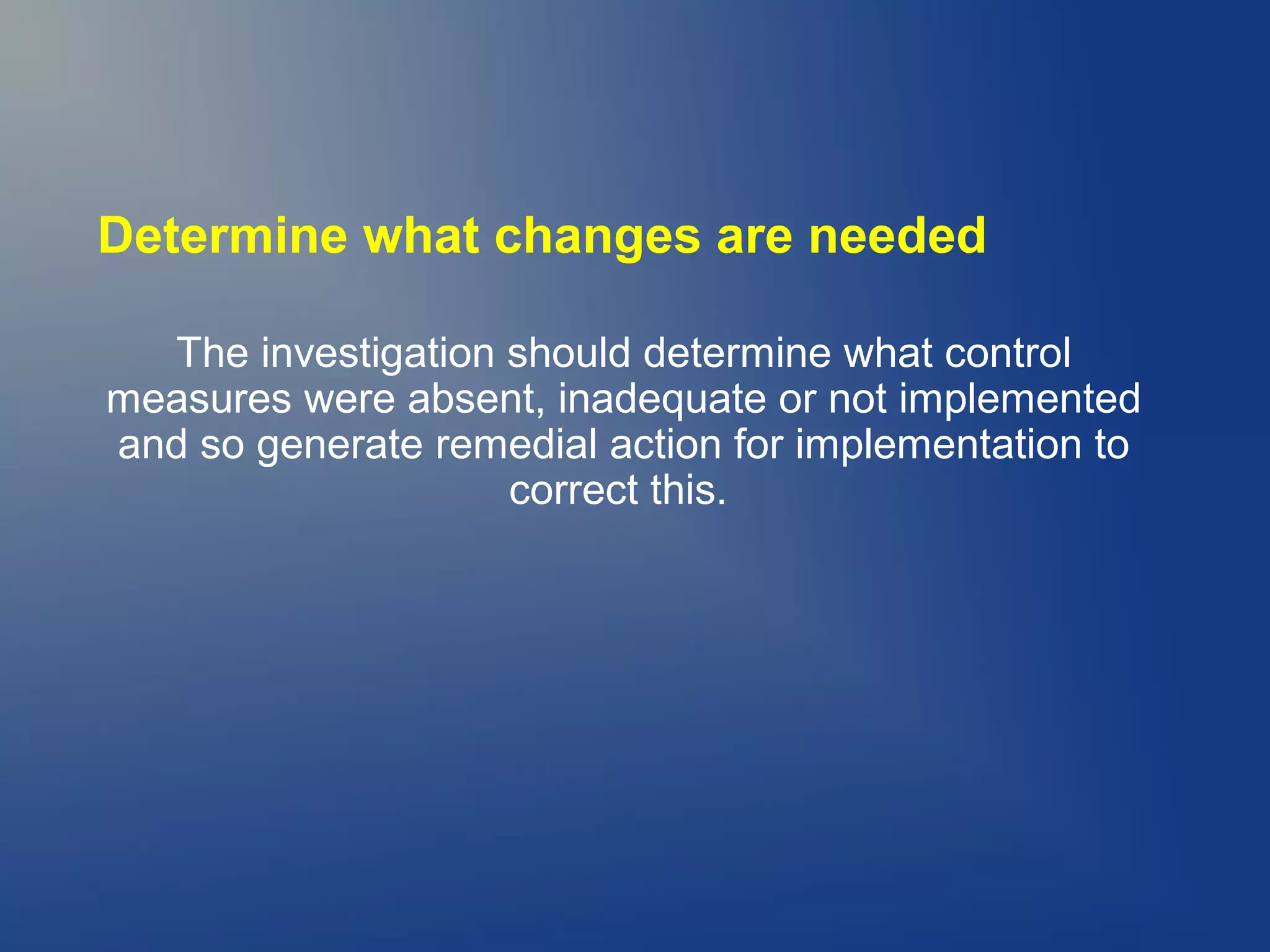 Accident Investigation and Analysis | ODP