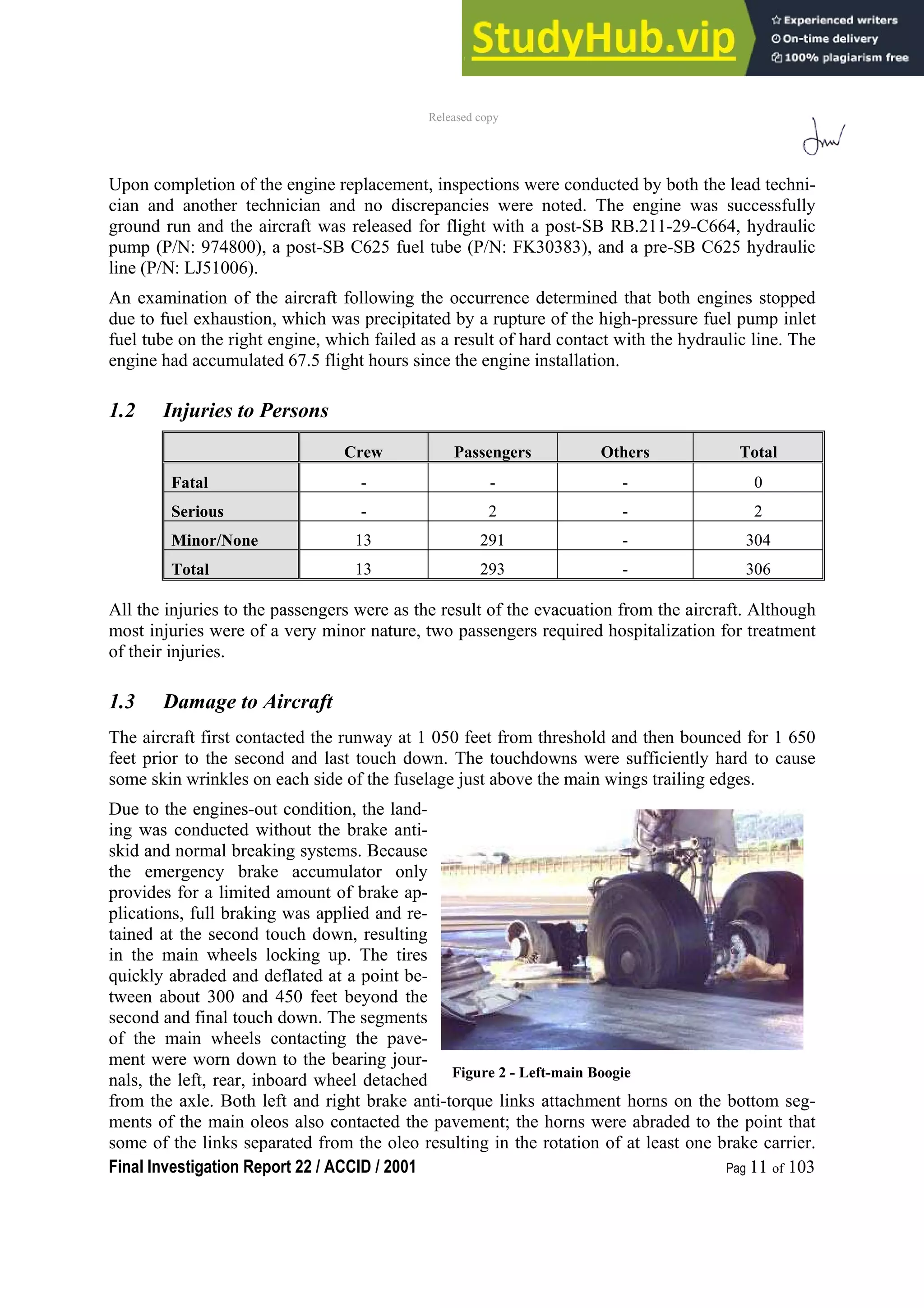 Accident Investigation Final Report Air Transat Flight 236 | PDF | Air ...