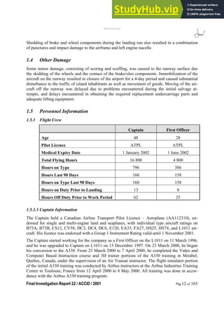 Accident Investigation Final Report Air Transat Flight 236 | PDF