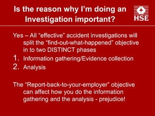 Accident Investigation Methods Presentation | PPT
