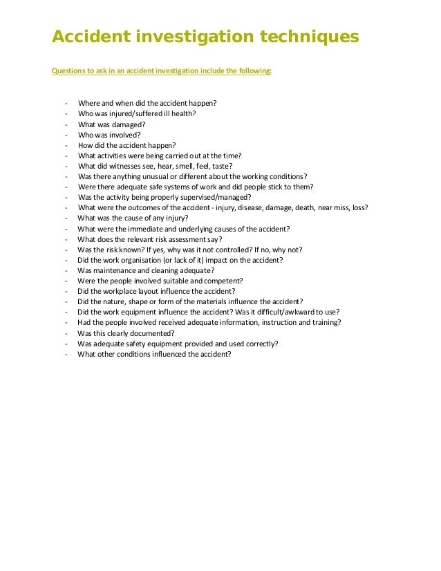 Accident Investigation Techniques accident-investigation-techniques