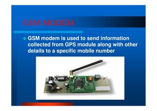 Accident messaging system using GPS,GSM and MEMS | PDF