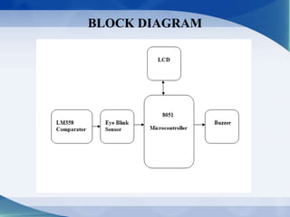 Accident prevention using bluetooth tech and eye blink sensor | PPT