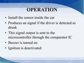 Accident prevention using bluetooth tech and eye blink sensor | PPT ...