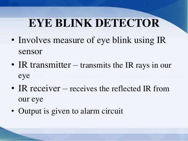 Accident prevention using bluetooth tech and eye blink sensor
