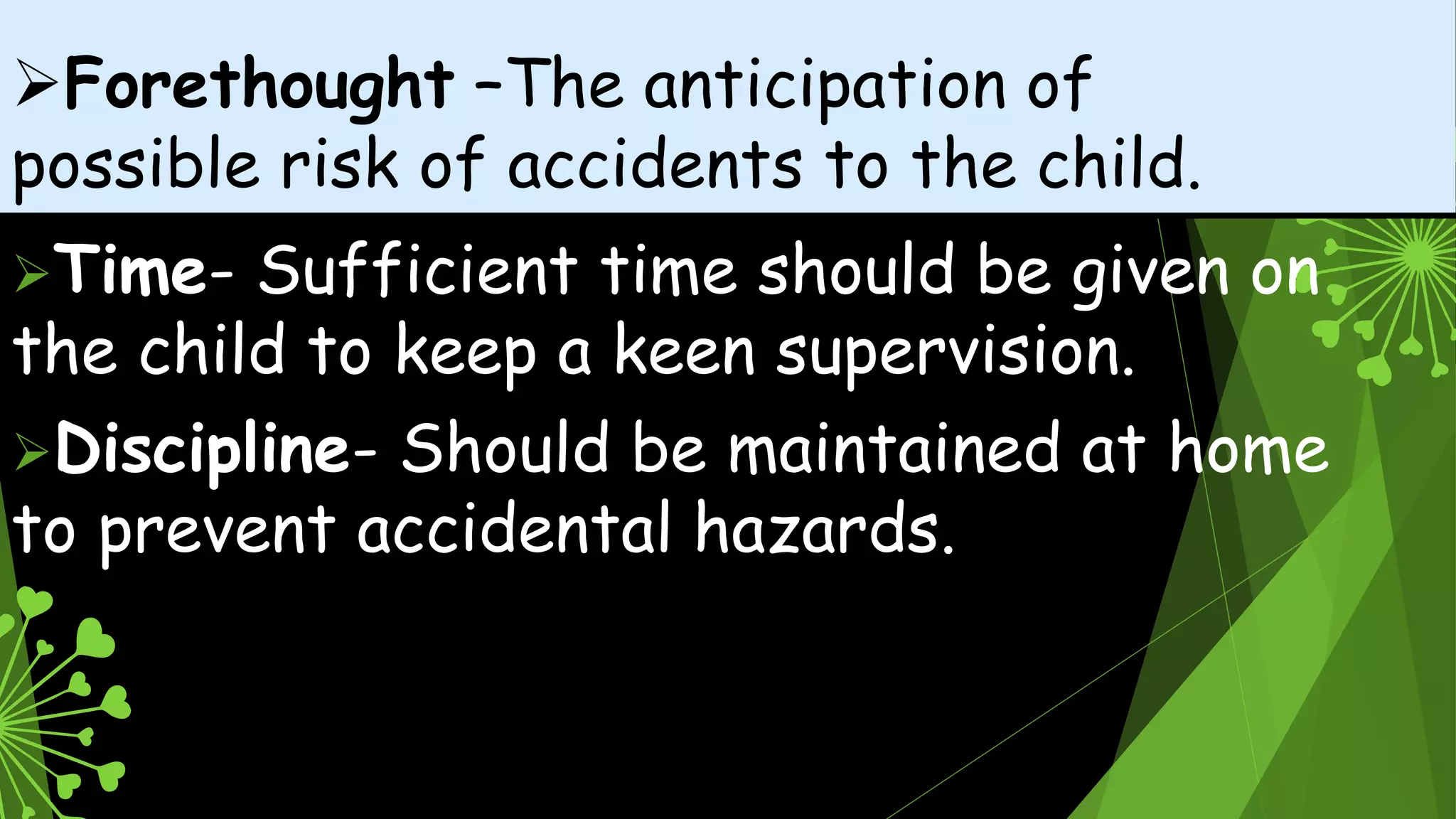 Accident prevention in children | PPTX
