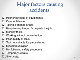 Accident prevention in work place | PPTX