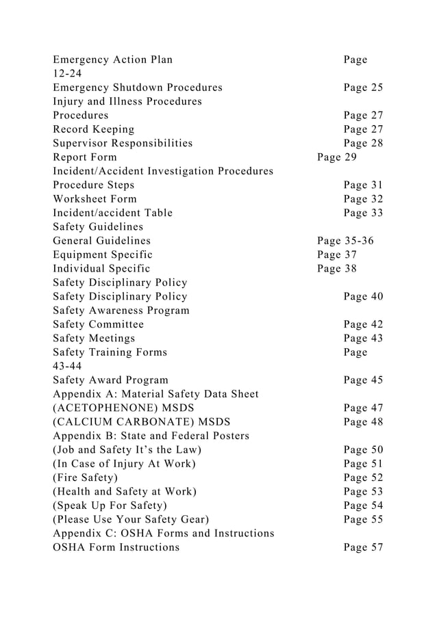 Accident Prevention Plan(Sami Al.docx | Human Resources | Business