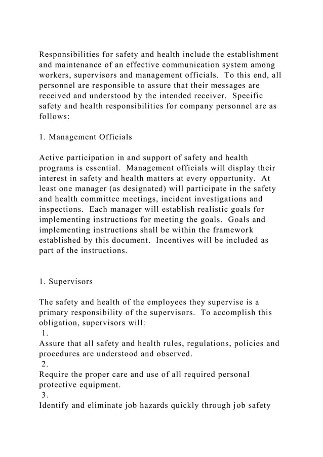 Accident Prevention Plan(Sami Al.docx | Human Resources | Business