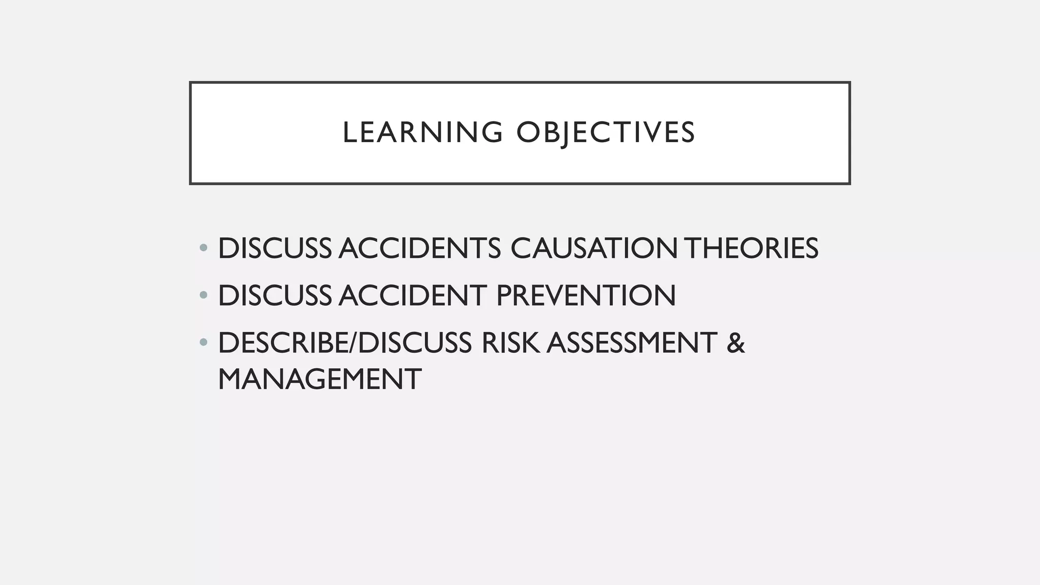 Accident prevention theories & Risk management | PDF